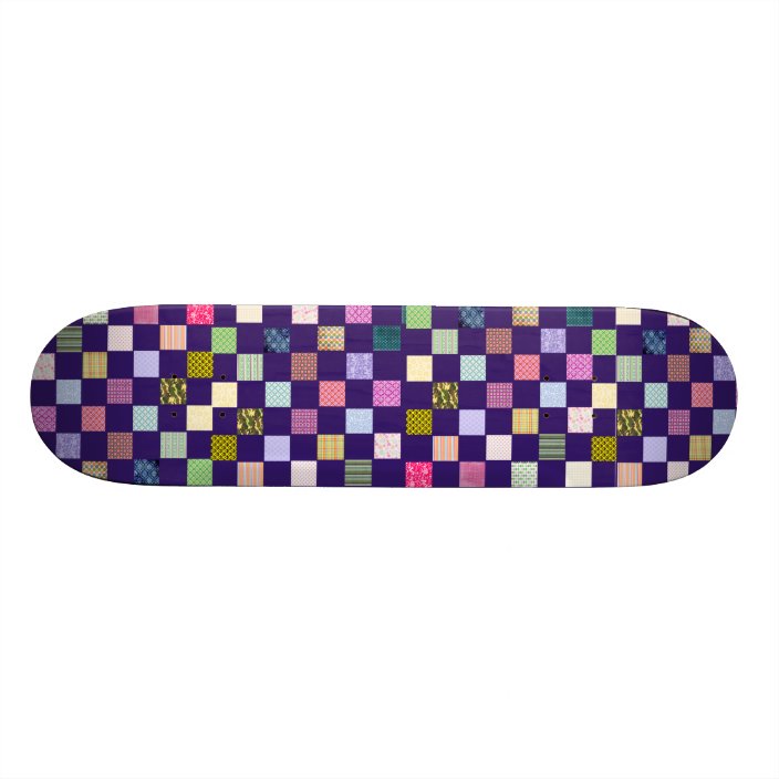 Rainbow Checkerboard pattern Skateboard Deck | Zazzle.com