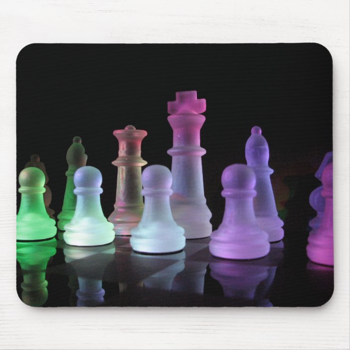 Rainbow Chess Set Mouse Pad | Zazzle.com