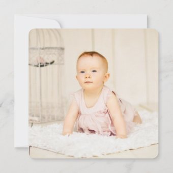 Rainbow Chevron 1st Birthday Photo Cards | Zazzle