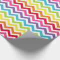 Rainbow Chevron Gift Wrap | Zazzle