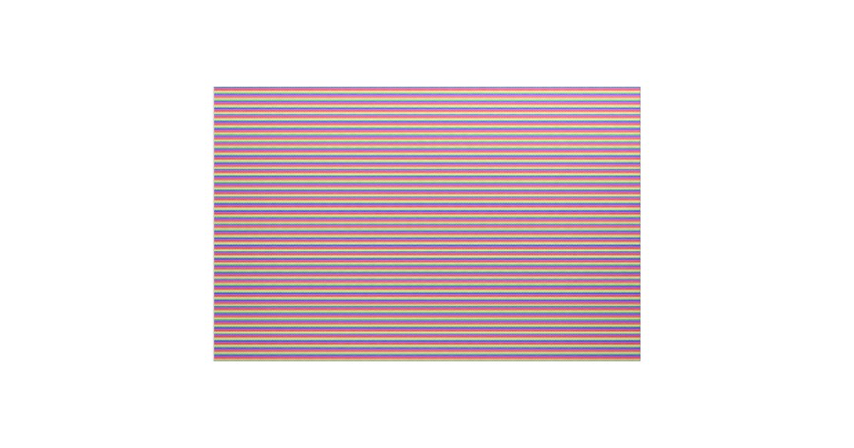 Rainbow Chevron Stripes Colorful Fabric | Zazzle