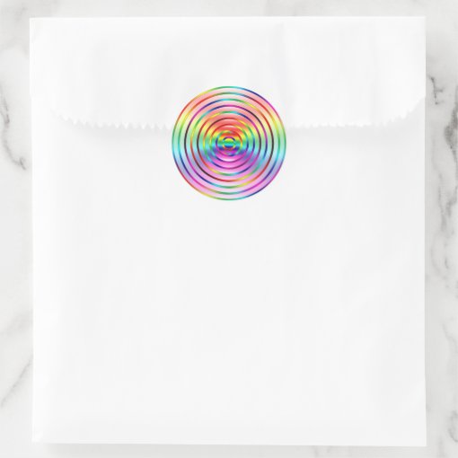 Rainbow Classic Round Sticker | Zazzle