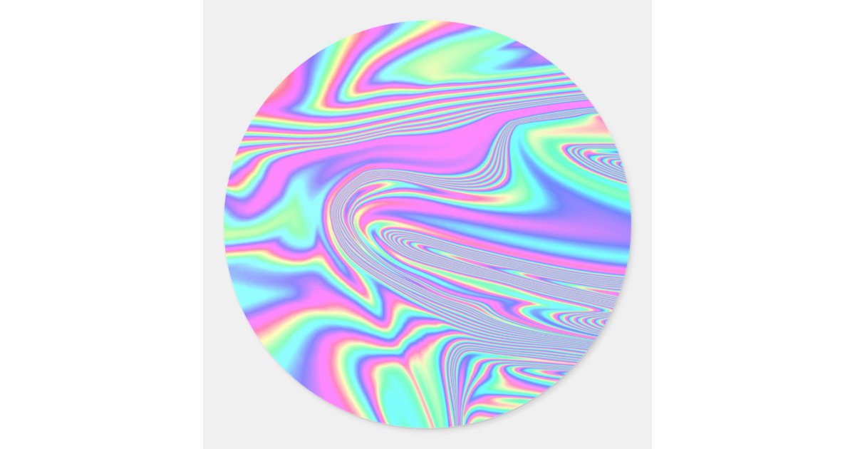 RAINBOW CLASSIC ROUND STICKER | Zazzle
