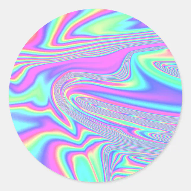 RAINBOW CLASSIC ROUND STICKER | Zazzle