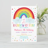 Rainbow Clouds Birthday Invitation | Zazzle