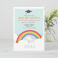 Rainbow Clouds Preschool Kids Graduation Invitation | Zazzle
