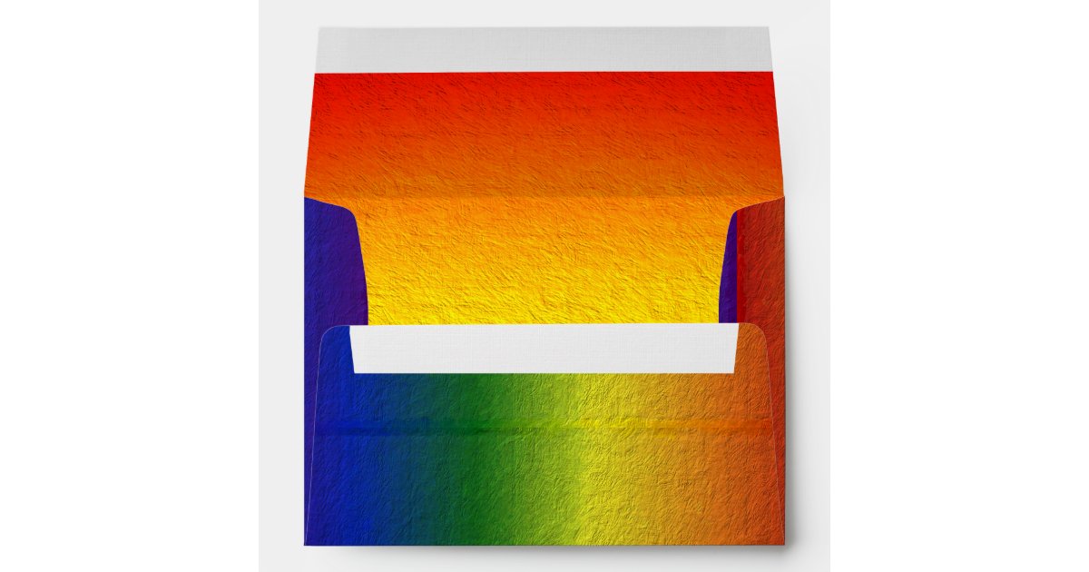 Rainbow Color Gradient Envelope | Zazzle
