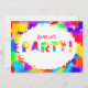 Rainbow Color Splash Party Invitation | Zazzle