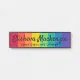 Rainbow Colorful Office Door Signs Sign Plate | Zazzle