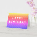 Rainbow Colorful Polka Dots Happy Birthday Card | Zazzle