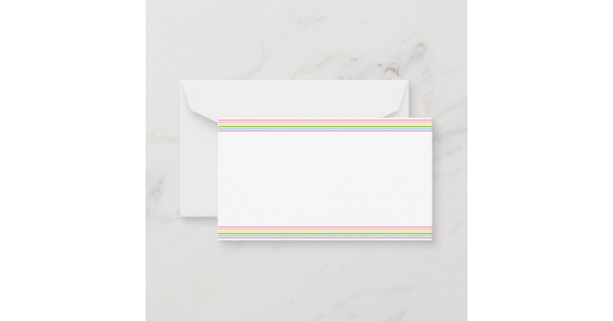 Rainbow Colors Blank Template Elegant Modern | Zazzle