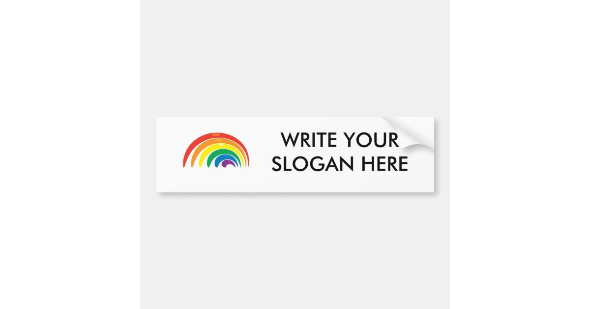 Rainbow Colors Bumper Sticker | Zazzle