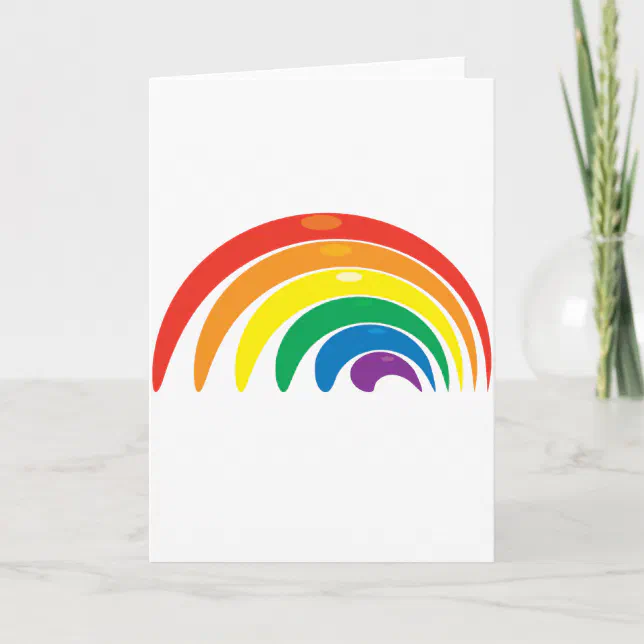 Rainbow Colors Card | Zazzle