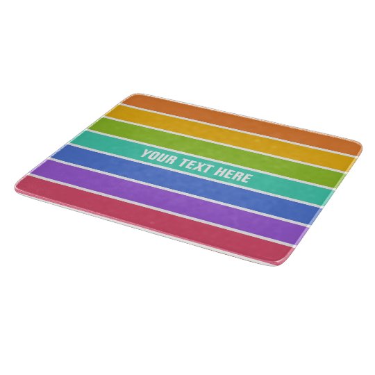 Rainbow Colors custom cutting boards | Zazzle.com