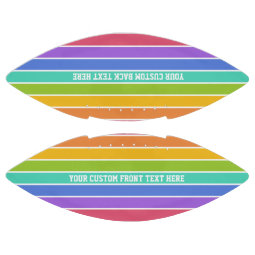 Rainbow Colors custom football | Zazzle