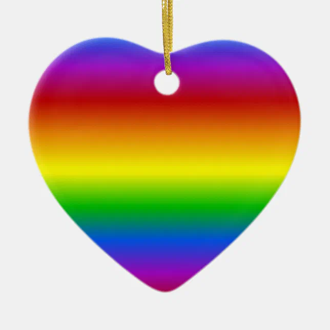 Rainbow Colors custom ornament | Zazzle