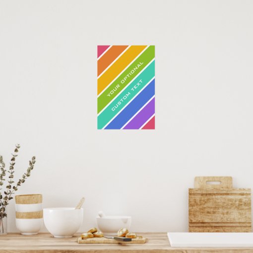 Rainbow Colors custom poster | Zazzle