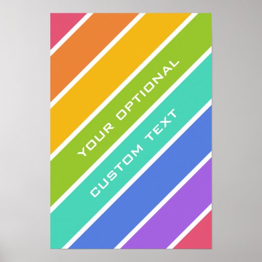 Rainbow Colors custom poster | Zazzle