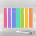 Rainbow colors custom text magnetic dry erase sheet | Zazzle