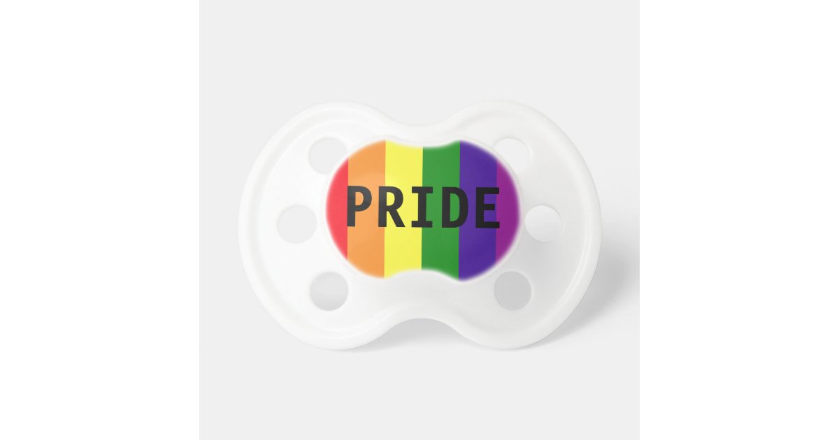 Rainbow Colors Gay Pride Baby Pacifier | Zazzle.com