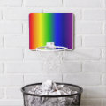 Rainbow Colors Gradient Mini Basketball Goal Mini Basketball Hoop | Zazzle