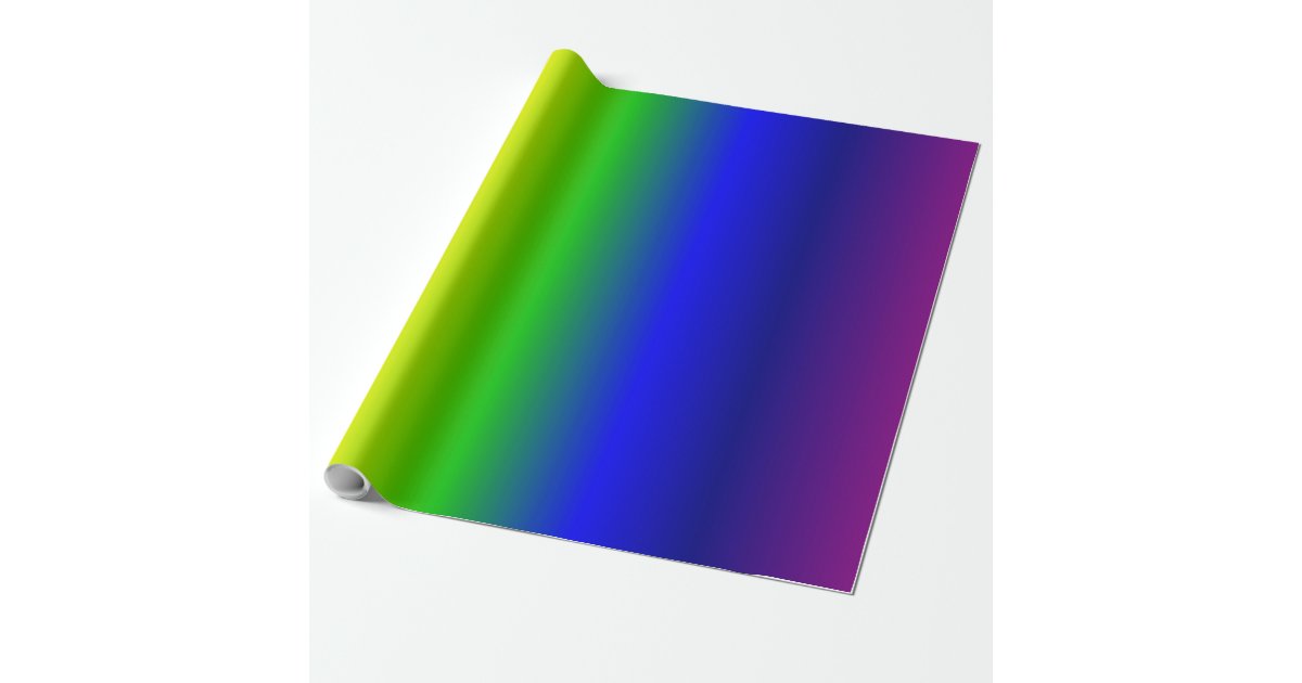 Rainbow Colors Gradient Wrapping Paper | Zazzle