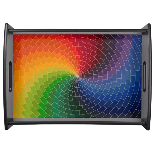 RAINBOW COLORS SERVING TRAY | Zazzle.com