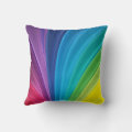 Rainbow Colors Throw Pillow | Zazzle