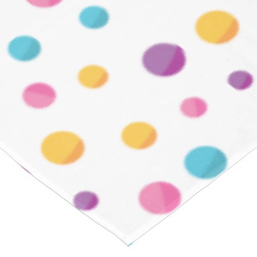 Rainbow Confetti Polka Dots Birthday Party Tablecloth | Zazzle