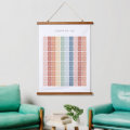 Rainbow Counting Chart 1-100 Classroom Decor Hanging Tapestry | Zazzle