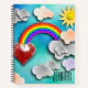 Rainbow Cut-Out Personal Notebook Creative Journal | Zazzle