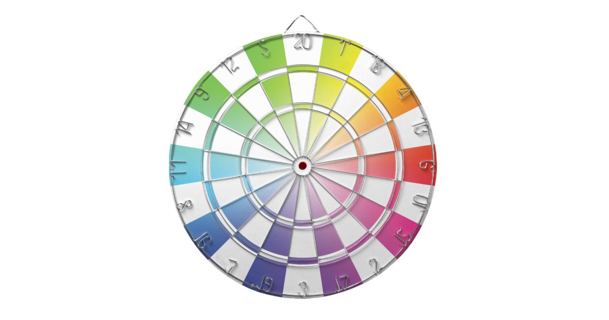 Rainbow Dartboard 2 | Zazzle
