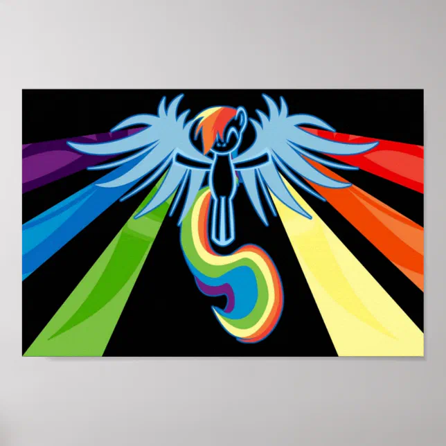 Rainbow Dash Minimal Poster | Zazzle