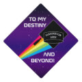 Rainbow Destiny Personalized Graduation Cap Topper | Zazzle