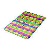 rainbow emoji bathroom bathmat bath mat | Zazzle