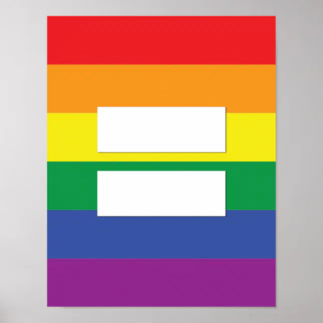 Rainbow Equality Poster | Zazzle