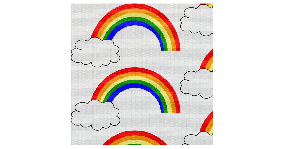 Rainbow fabric | Zazzle.com