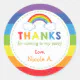 Rainbow Favor Tags / Rainbow Stickers | Zazzle
