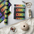 Rainbow First Name "CANDICE"; Fun & Colorful Wrapping Paper | Zazzle