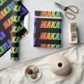 Rainbow First Name "MAKAYLA"; Fun & Colorful Wrapping Paper | Zazzle