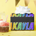 Rainbow First Name "MAKAYLA"; Fun & Colorful Wrapping Paper | Zazzle