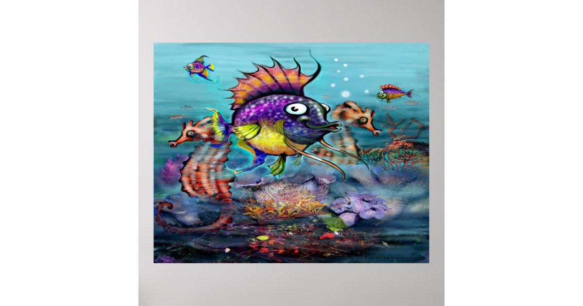 Rainbow Fish Poster | Zazzle