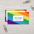 Rainbow flag business card | Zazzle