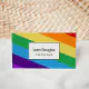Rainbow flag business card | Zazzle