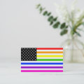 rainbow flag business card | Zazzle