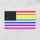 rainbow flag business card | Zazzle
