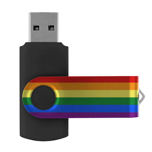 RAINBOW FLAG COLORS + your ideas Flash Drive | Zazzle