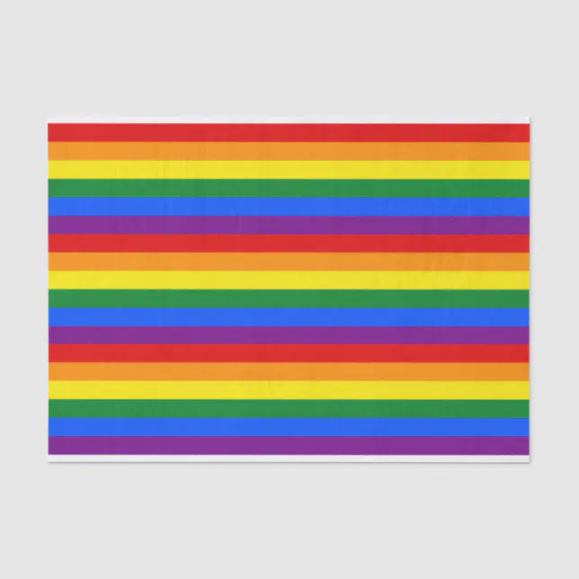 RAINBOW FLAG COLORS + your ideas Tissue Paper | Zazzle