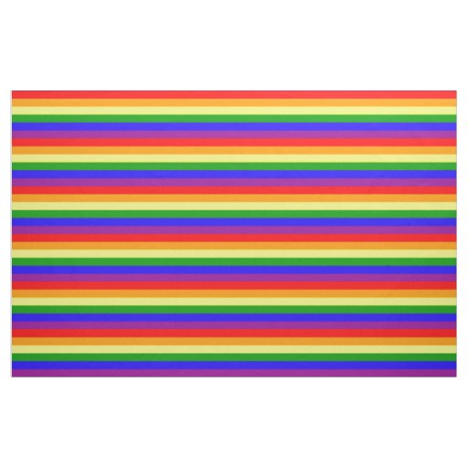 Rainbow flag fabric | Zazzle