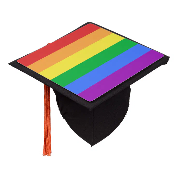Rainbow Flag Graduation Cap Topper | Zazzle